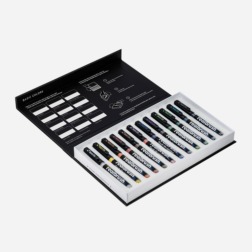 Realbrush Pigment Basic Colors Collection – Karin Markers - North America